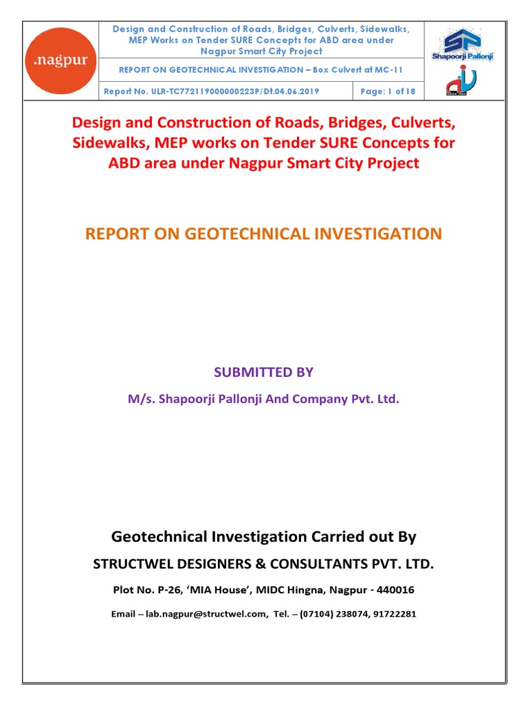 Report On Geotechnical Investigation | PDF | Geotechnical Engineering ...