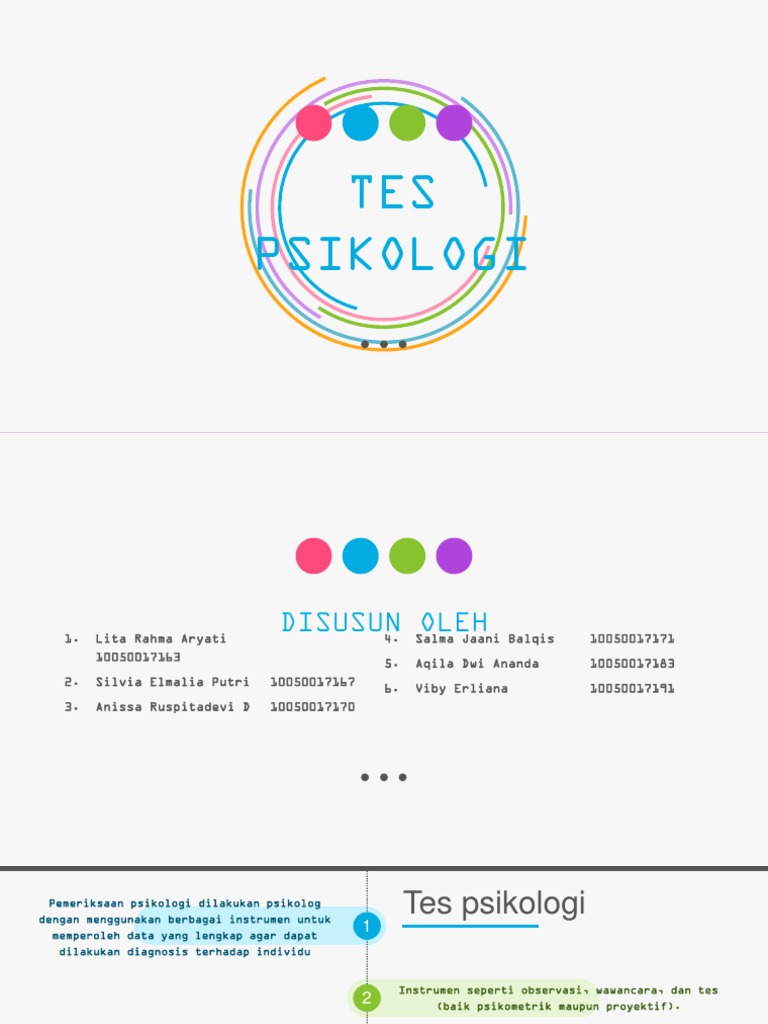 Tes Psikologi - Psikometri | PDF