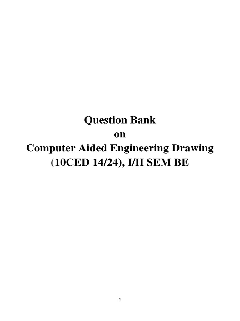 Caed in PDF/Question Bank/Caed-qp-complete | PDF | Line (Geometry) | Triangle