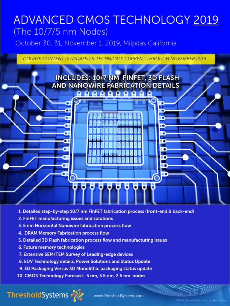 Advanced Cmos Technology 2019: (The 10/7/5 NM Nodes) | Download Free ...