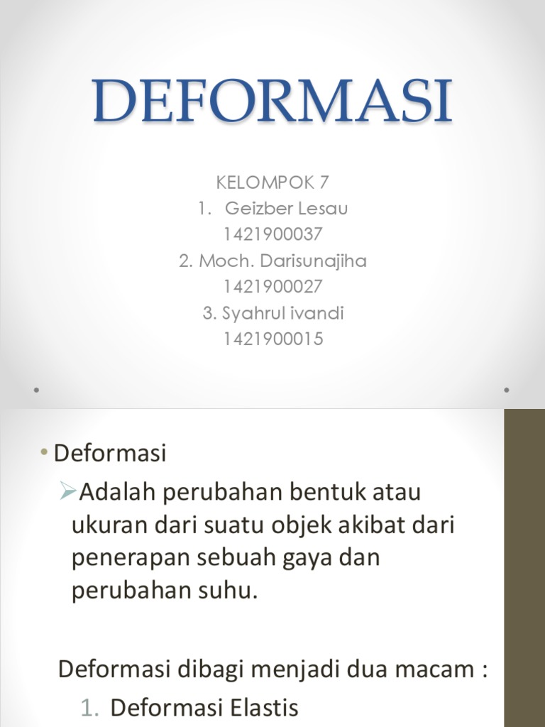 DEFORMASI | PDF