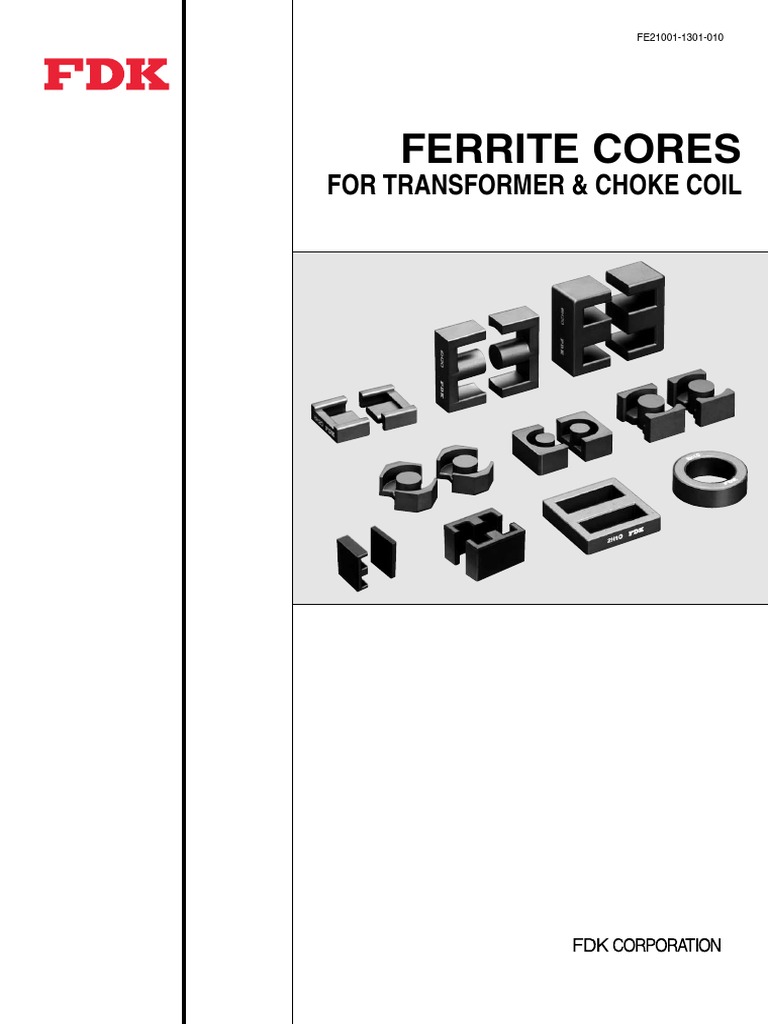 FDK Ferrite PDF | PDF | Transformer | Inductor