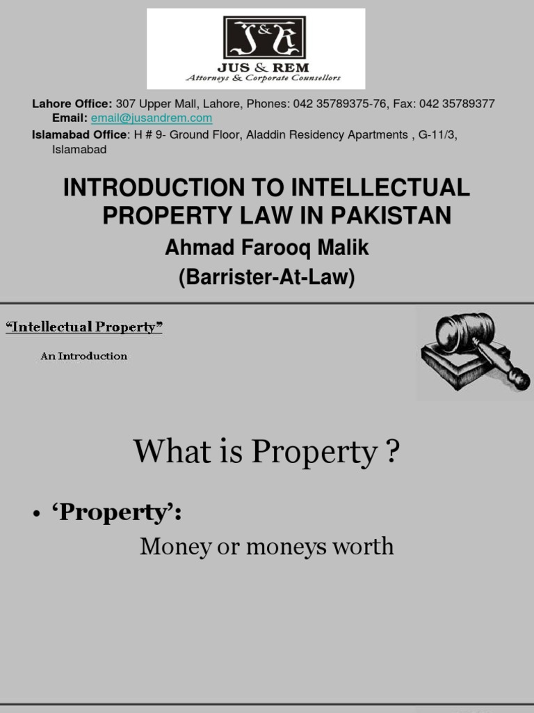 Introduction To Intellectual Property | PDF | Intellectual Property ...