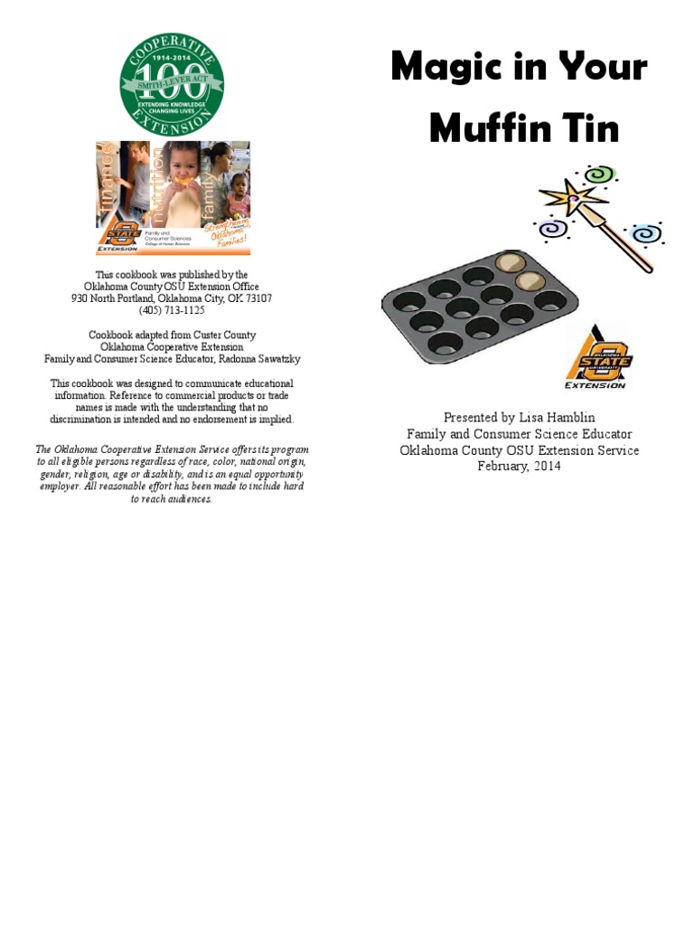 Magic Muffin Tin Cookbook 2014 | PDF | Muffin | Baking