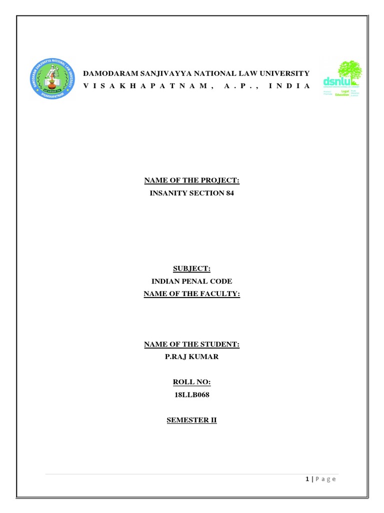 Insanity Final Project | PDF | Insanity Defense | Criminal Justice Insanity Final Project | PDF | Insanity Defense | Criminal Justice