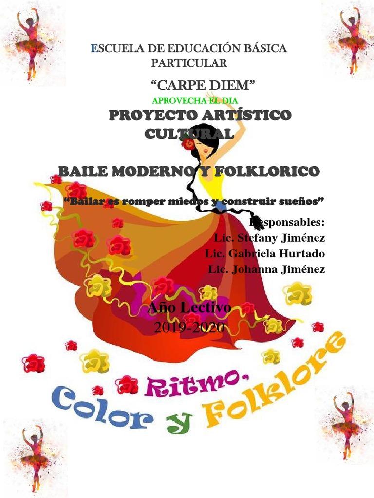 Proyecto 2019 2020 Correccion | PDF | Bailes | Folklore