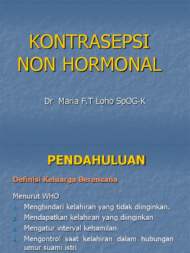 KB Non Hormonal | PDF