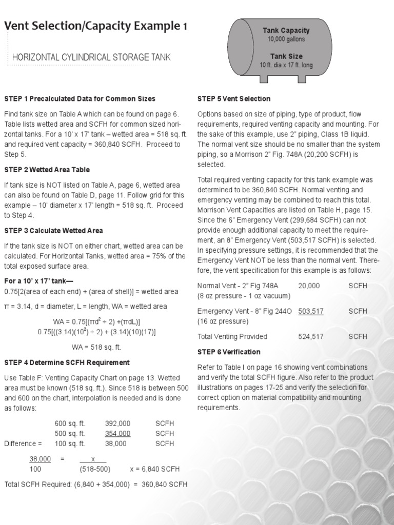 Venting Guide For Storage Tanks | PDF | Tanks | Pipe (Fluid Conveyance)