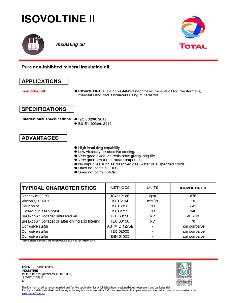 Total Transformer Oil | Transformer | Insulator (Electricity)