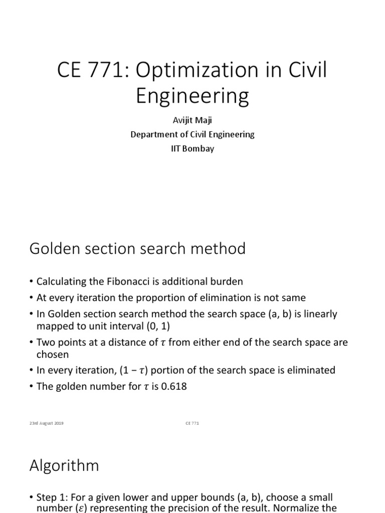 Golden Search and Quadratic Estimation | PDF | Mathematical ...