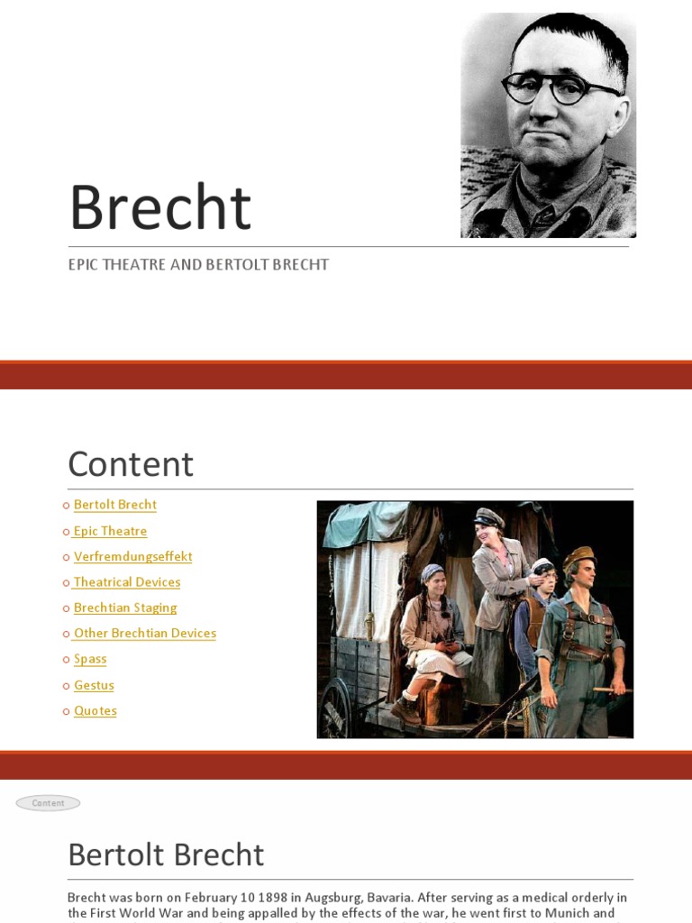 Brechtian Theatre | PDF | Performing Arts | Theatre