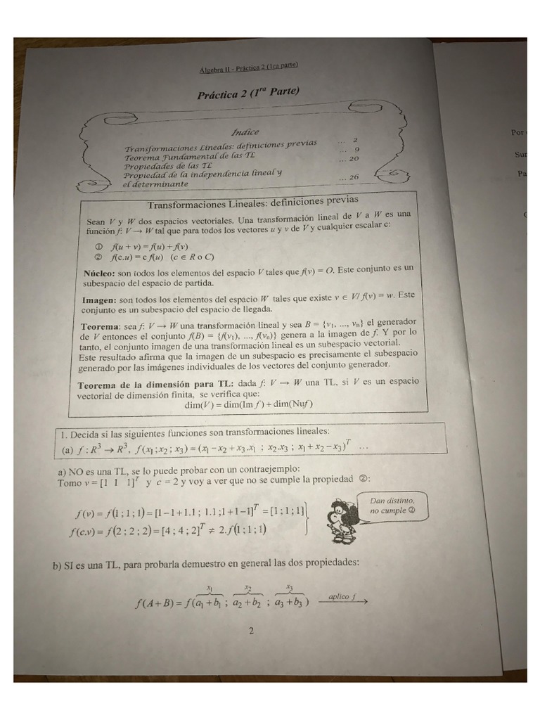 Álgebra II - Guía 2 1era y 2da Parte | PDF