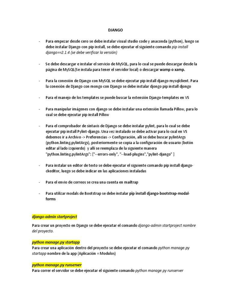 Django | PDF | Python (lenguaje de programación) | Desarrollo de software
