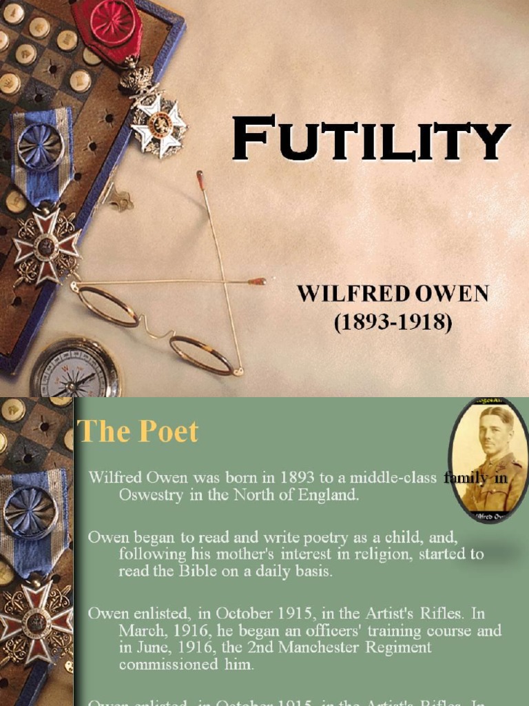 Futility - Wilfred Owen | PDF