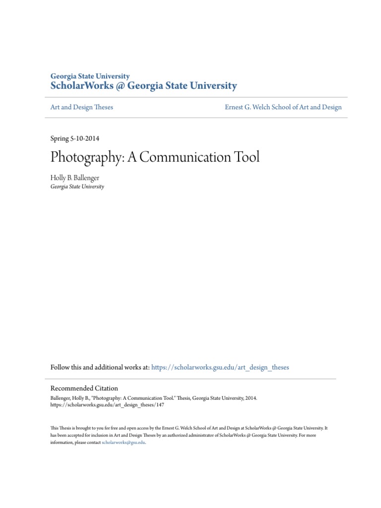 Photography, A Communication Tool | PDF | Activism | Camera