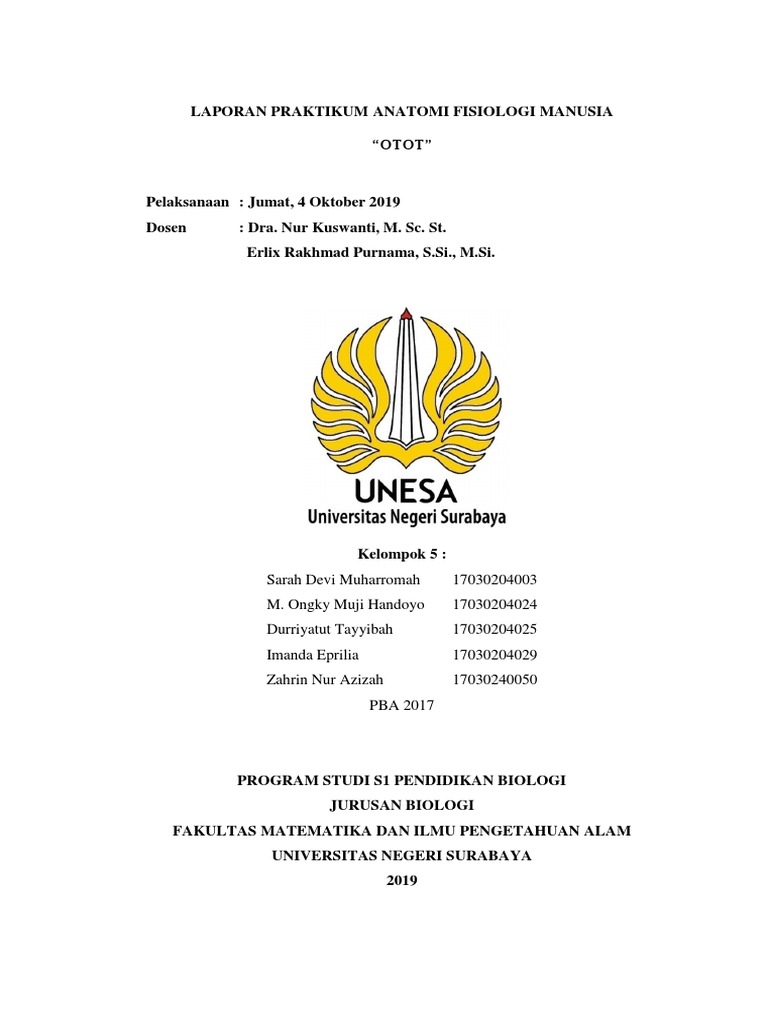 Anatomi Fisiologi Manusia (Otot) | PDF