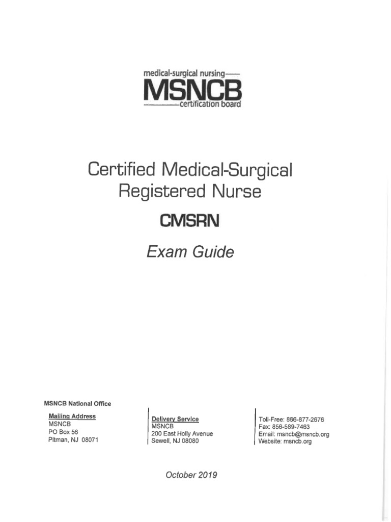 CMSRN Exam Guide | PDF