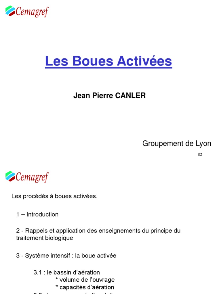 Les Boues Activées | PDF | Épuration des eaux | Chimie