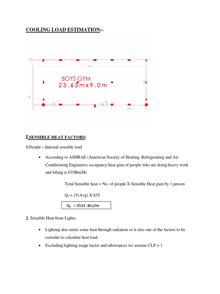 Cooling Load Estimation | Download Free PDF | Heat | Transport Phenomena