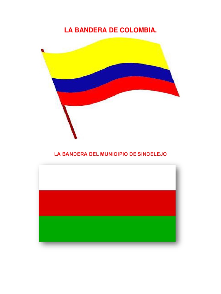 Bandera y Escudo de Sincelejo, Colombia | PDF | Clásicos