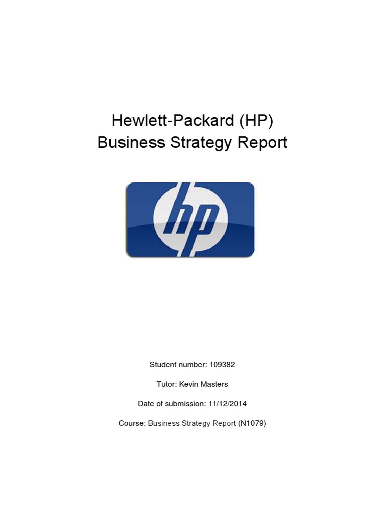 Hewlett-Packard (HP) Business Strategy Report | PDF | Hewlett Packard ...