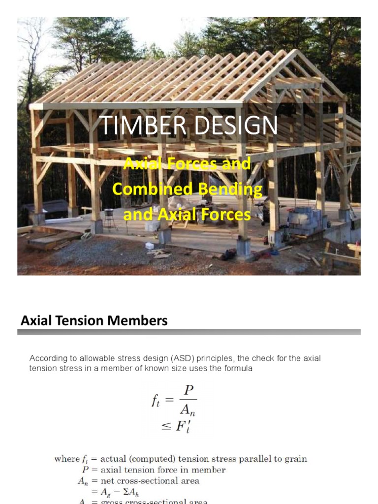 Timber Axial Members Truss | PDF | Truss | Screw