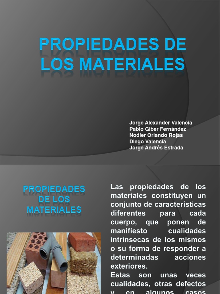 Propiedades de Los Materiales | PDF | Fatiga (material) | Ciencia de ...