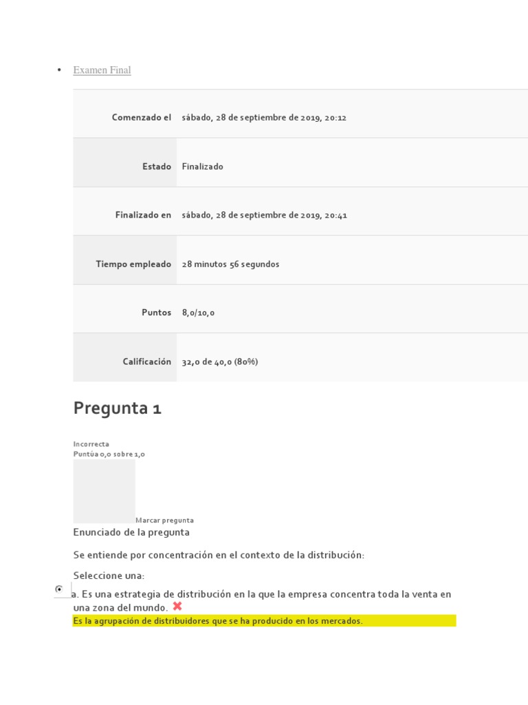 Examen Final de Marketing Internacional: Preguntas y Respuestas | PDF | Producto (Negocio ...