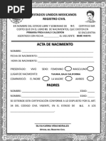 Acta de Defuncion Miss Donato PDF | PDF