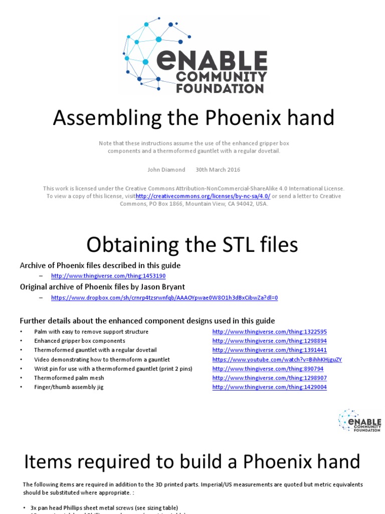 Phoenix V2 Assembly Guide Pdf Pdf Finger Hand