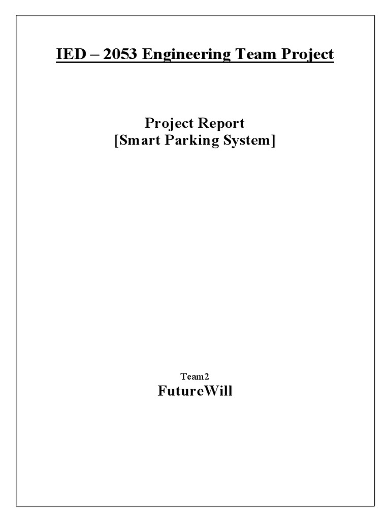 Smart Parking System Report | PDF | Raspberry Pi | Optical Character ...