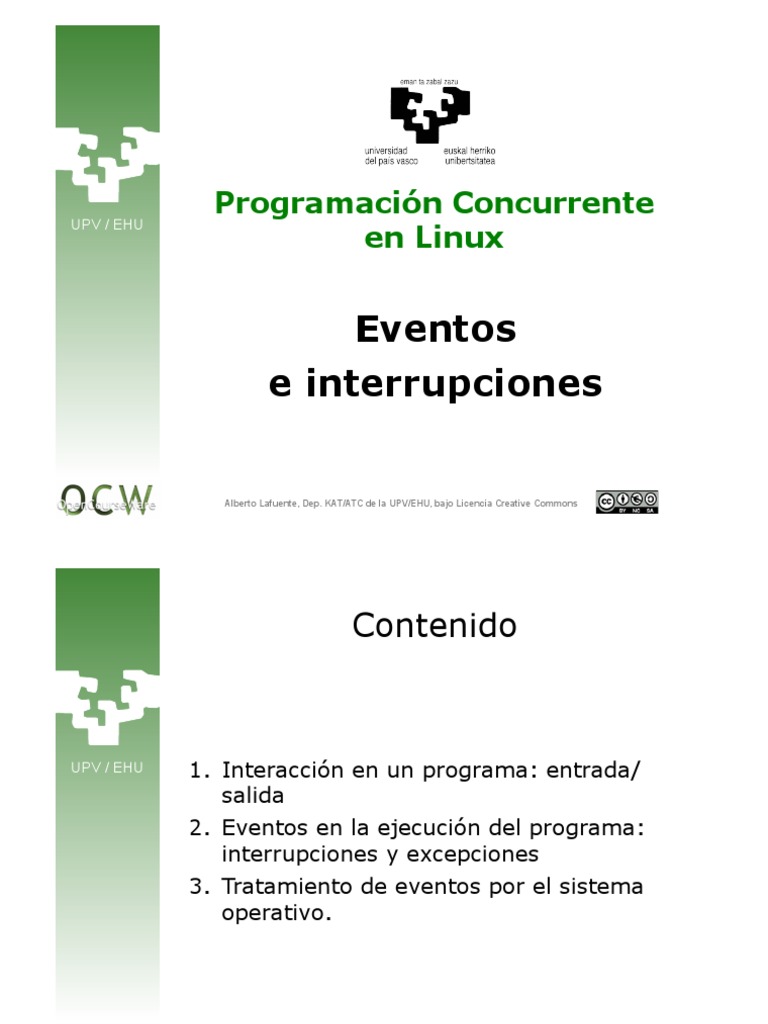 Interrupciones | PDF | Sistema operativo | Unidad Central de procesamiento