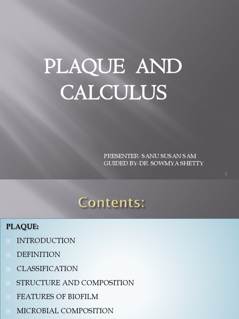 5-Plaque and Calculus | PDF | Bacteria | Human Tooth