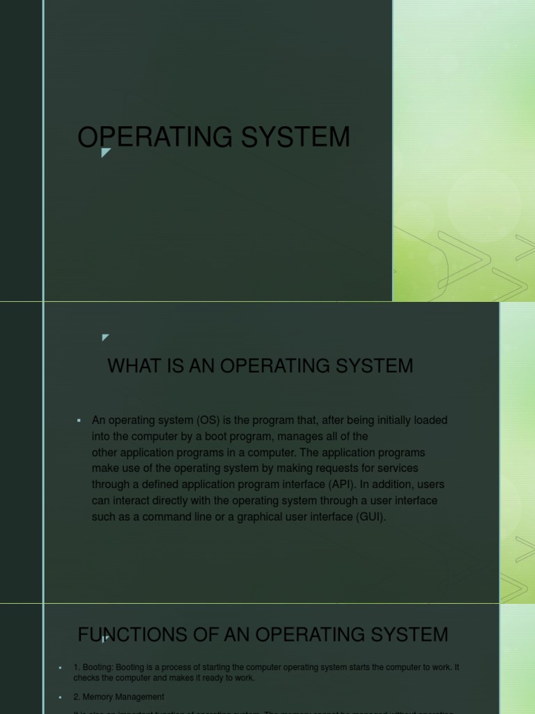 Operating System Pdf Operating System Graphical User Interfaces