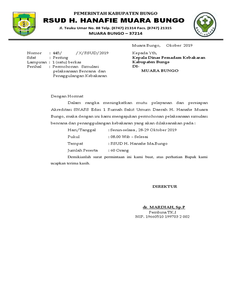 Surat Ke Damkar Dan Proposal | PDF