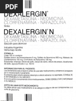 Refenax Gotas Nasales Prospecto | PDF | Asma | Farmacología