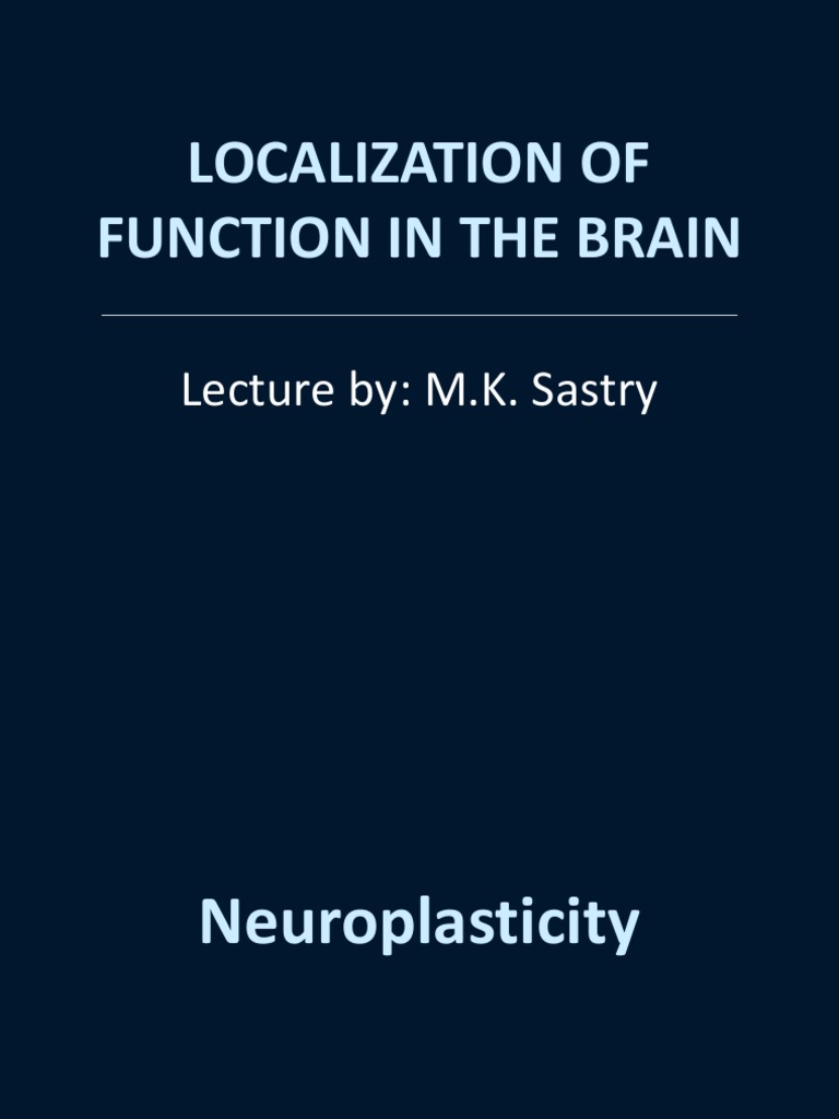 Localization of Function in The Brain | PDF | Speech | Aphasia