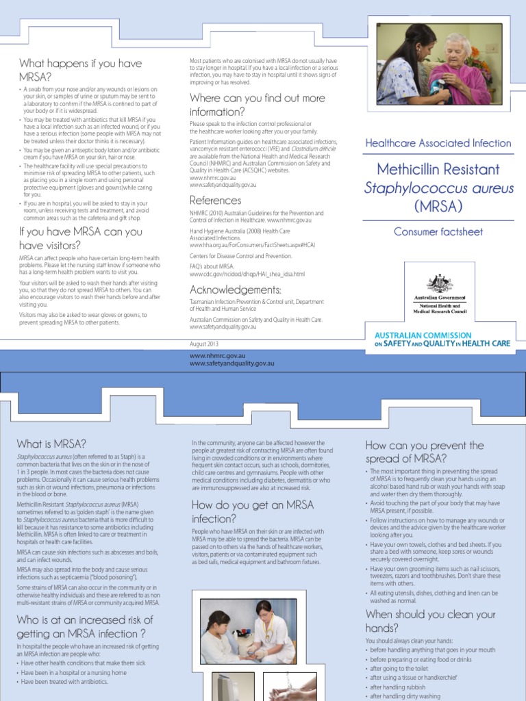 Methicillin Resistant (MRSA) : Staphylococcus Aureus | PDF ...