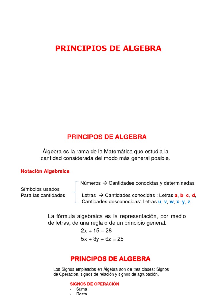 Principios de Álgebra Lineal | PDF