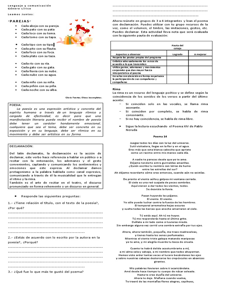 Guia Poesia PDF | PDF | Rima | Poesía
