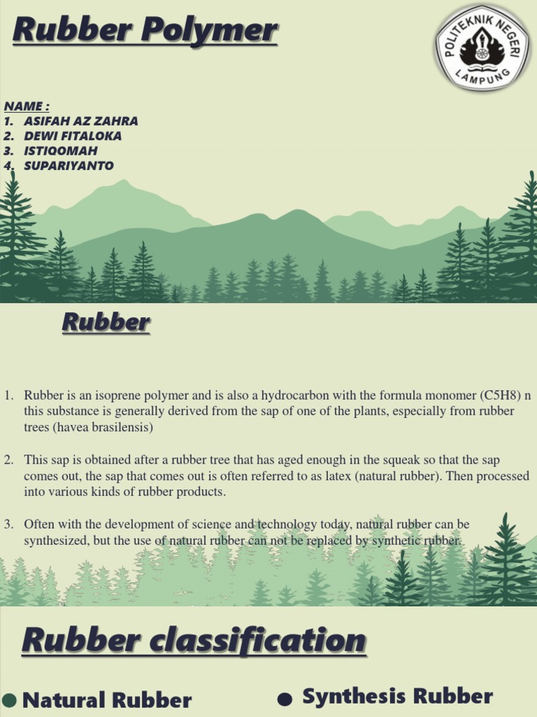 Polimer Karet | PDF | Natural Rubber | Polymers