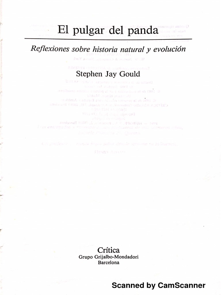 El Pulgar Del Panda | PDF
