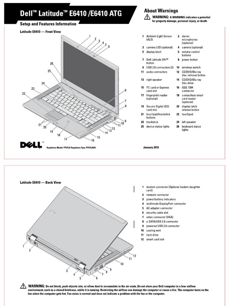 Manual Dell Latitude E6410 | PDF