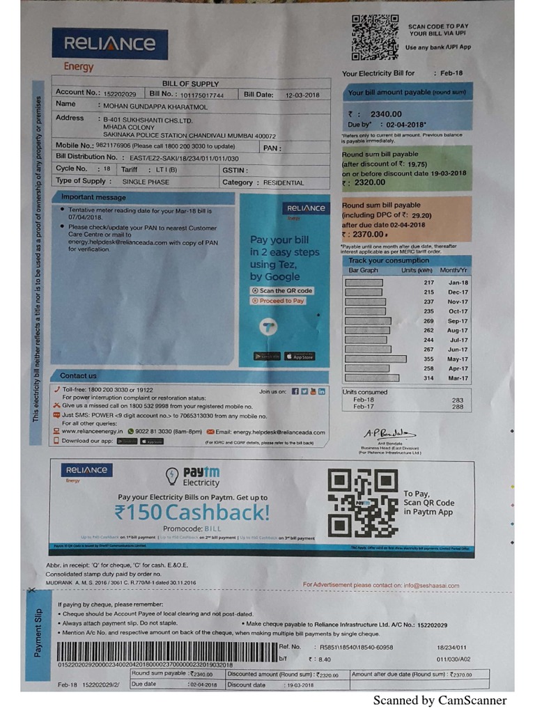 March Lightbill | PDF