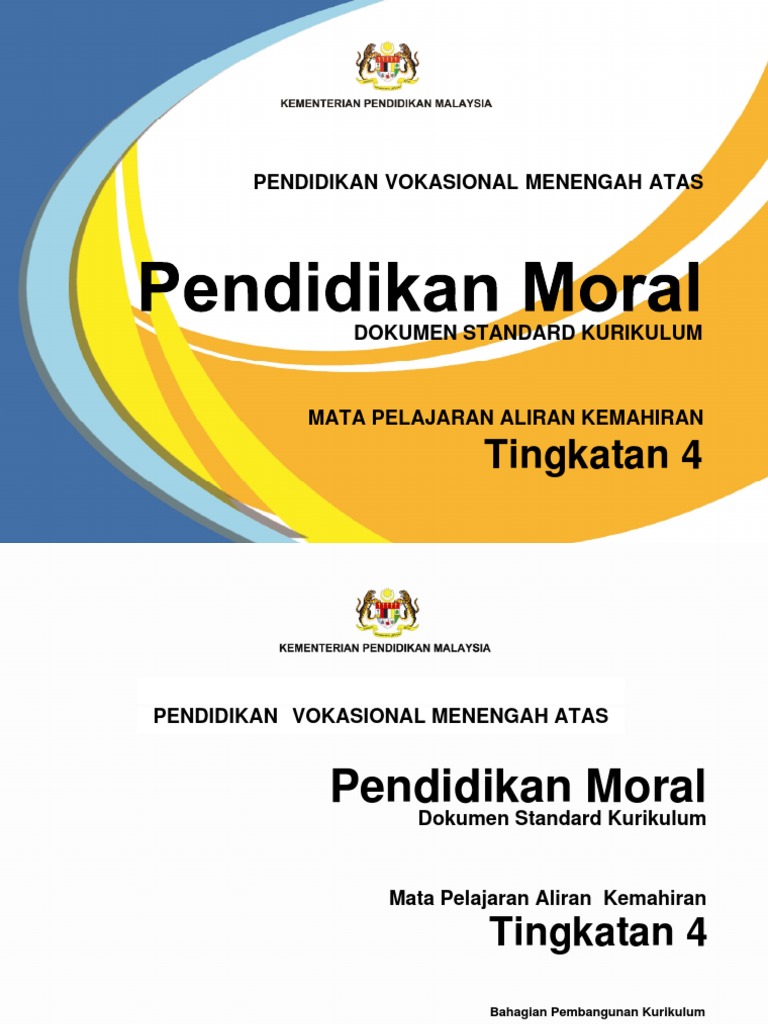 DSK Pendidikan Moral MPAK Tingkatan 4 | PDF