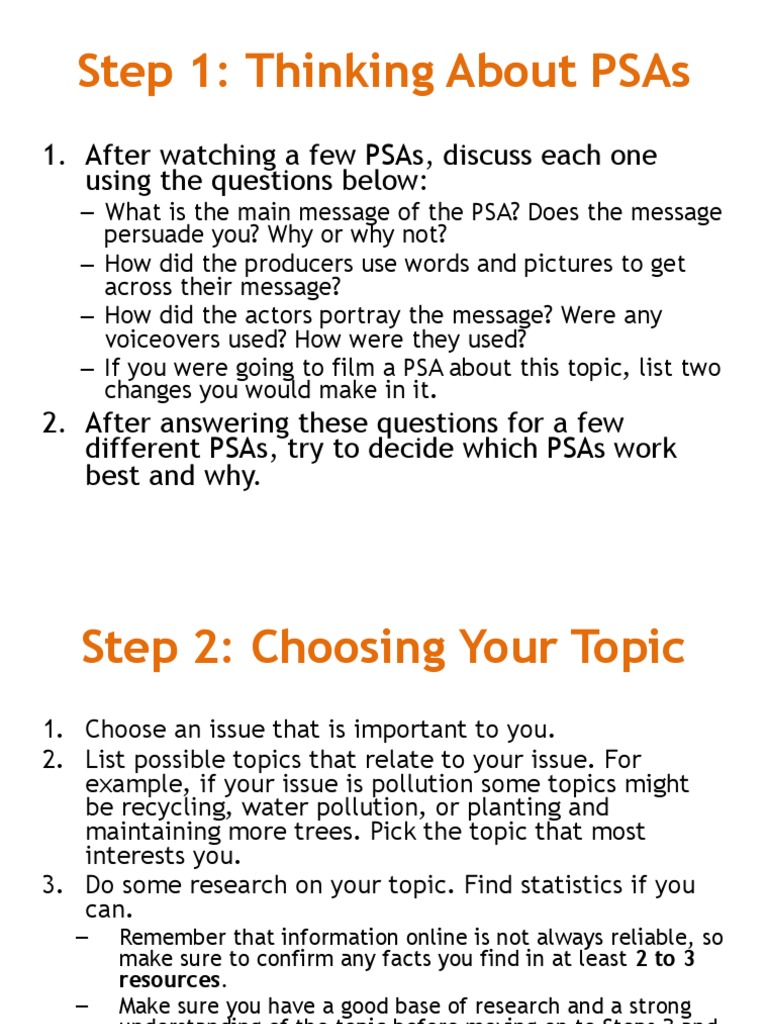 Psa Slides | PDF | Self-Improvement