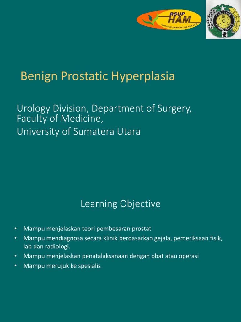 Benign Prostatic Hyperplasia: Urology Division, Department of Surgery ...