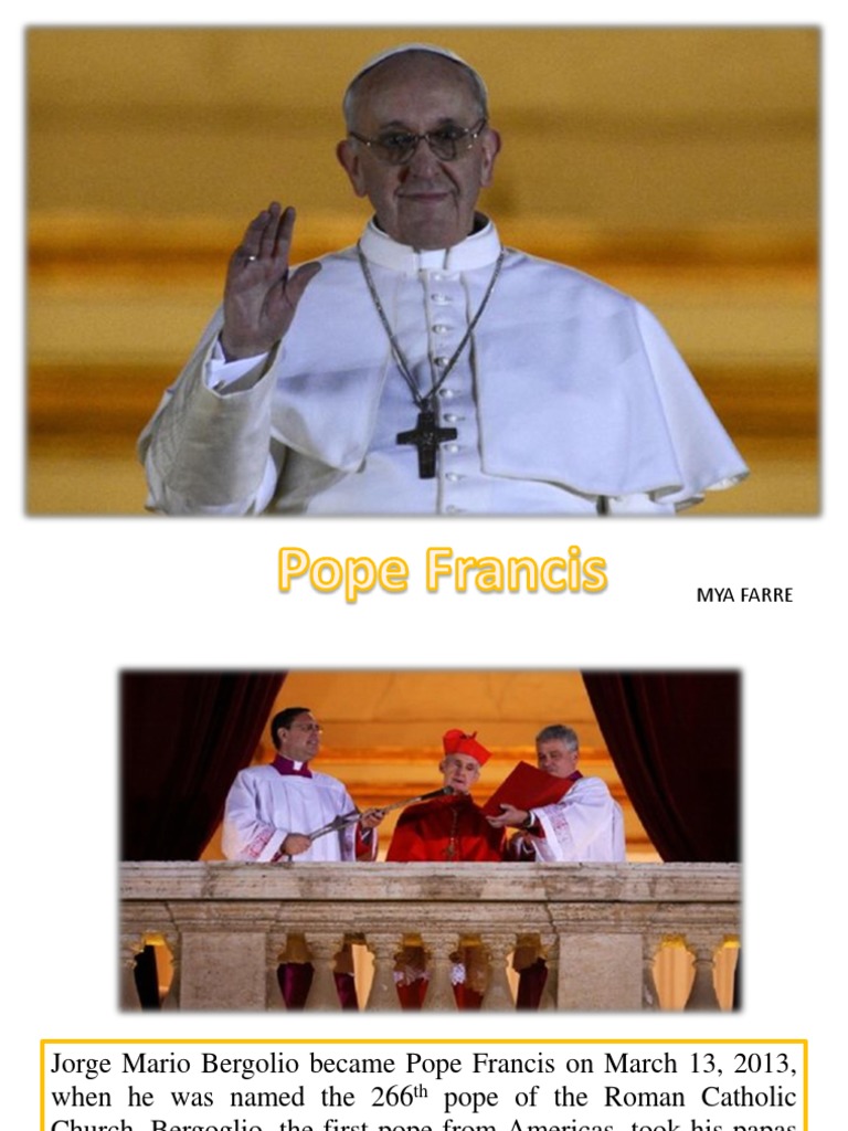 Pope Francis PowerPoint | PDF | Pope Francis | Society Of Jesus