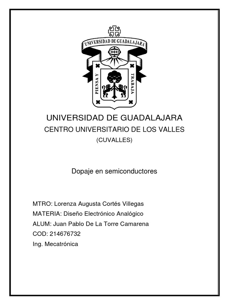 Dopaje en Semiconductores | Descargar gratis PDF | Dopaje (semiconductor) | Semiconductores