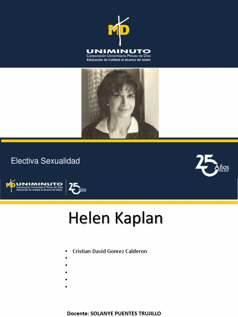 Electiva Sexualidad: Helen Kaplan | PDF | Wellness